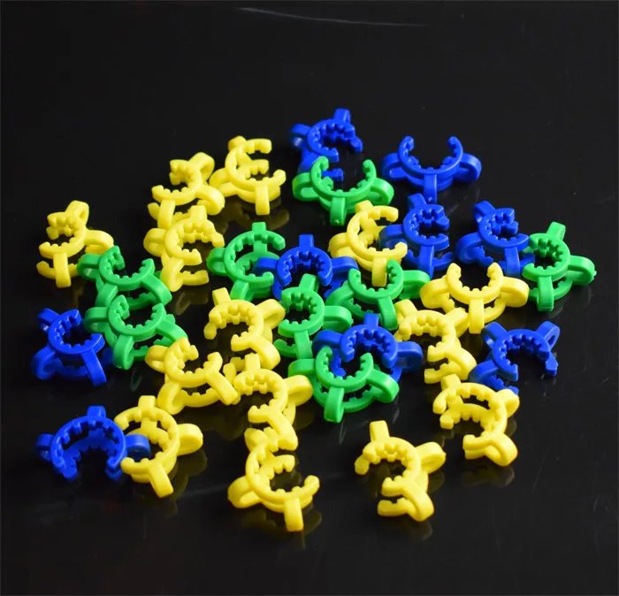 Keck Clip Clamps For Glass: 10mm, 14mm, 19mm Plastic Lab Clamp Clips ...