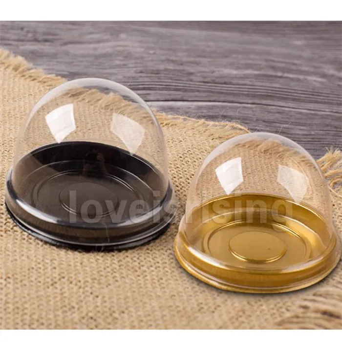 DHgate.com:50Pcs Mini Plastic Cupcake Boxes with Dome Lids for Wedding ...