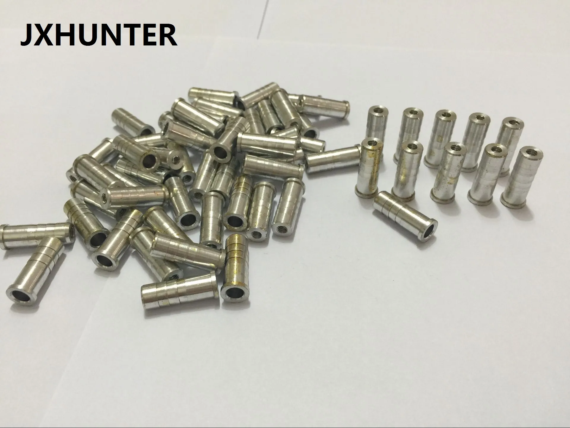 50 PK Silver Color Archery Hunting Aluminum Crossbow Arrow Inserts For ...