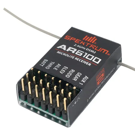 Spektrum AR6100 6ch DSM 2 Receiver Support DSX7/DSX9/DSX11/DSX12 DX6 ...