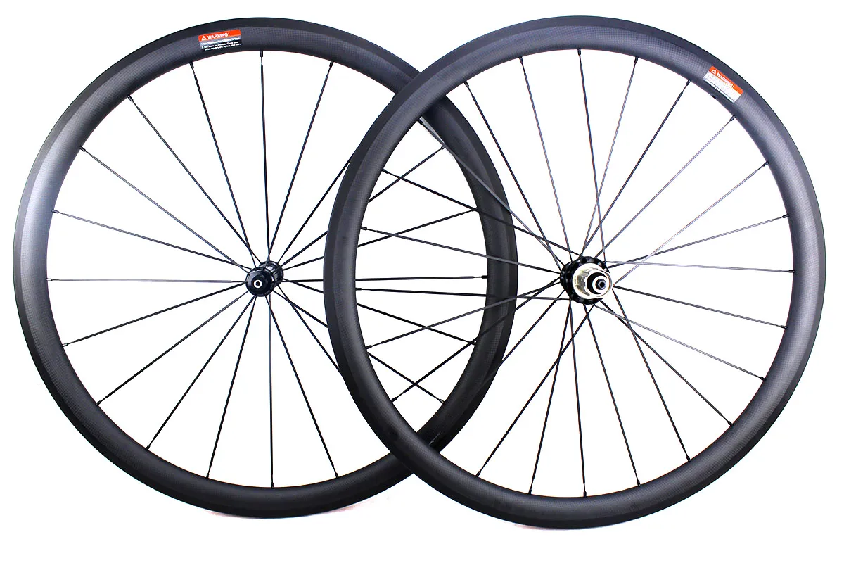 38mm Carbon Fiber Road Bike Wheelset - Powerway R36 Hub, Straight Pull ...