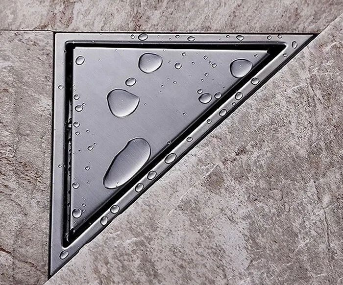 304 Stainless Steel Triangle Shower Pans For Tile Insert Floor Drain ...