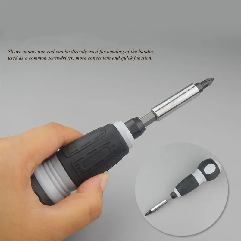 Power Precision Screwdriver Set With Bending Ratchet And Multiple Bits ...