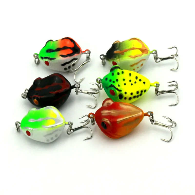 HENGJIA Hard Frog Crankbaits Frog Fishing Lures Aisc Artificial Plastic ...