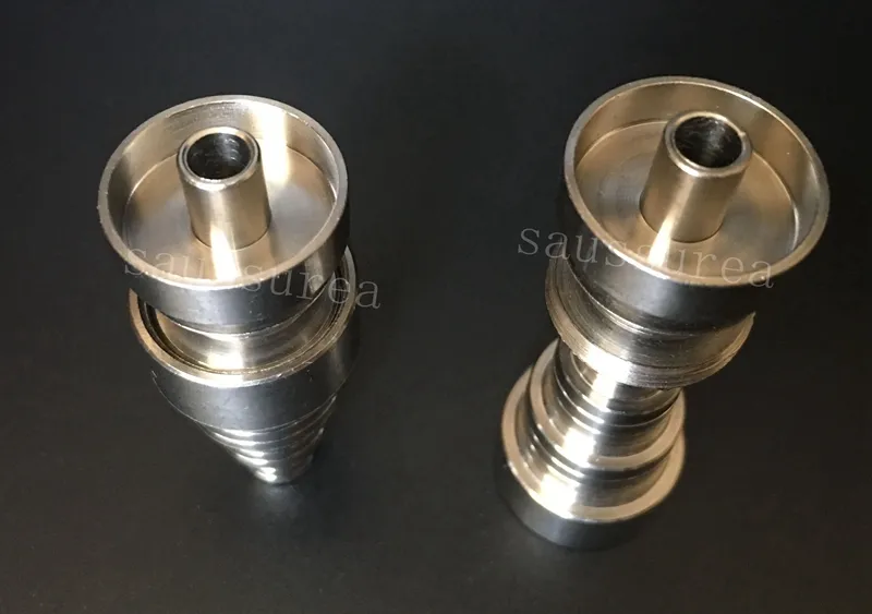 6 In 1 Domeless Titanium Nail Adjustable GR2 Spiral Titanium Nails 10mm ...