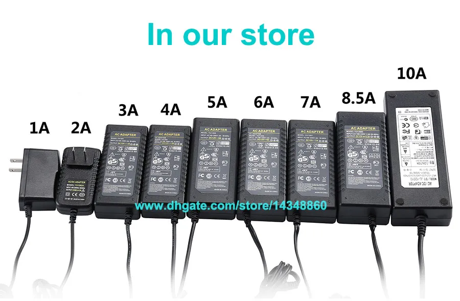 AC/DC 12V 8A Power Supply with IC Chip, AC 100-240V to DC Adapter 12V 8 ...