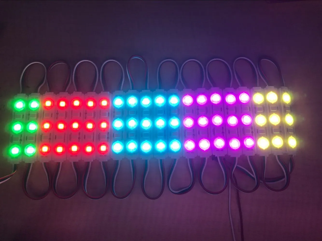WS2811 SMD 5050 3 LED Modules Injection Lens Modules LED Pixel Digital ...