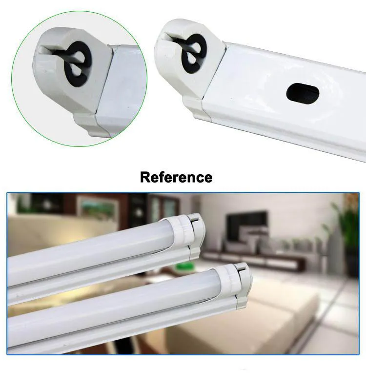 Iron T8 LED Tube Light Bracket Integrated T8 4ft 1200mm LED Fixture ...