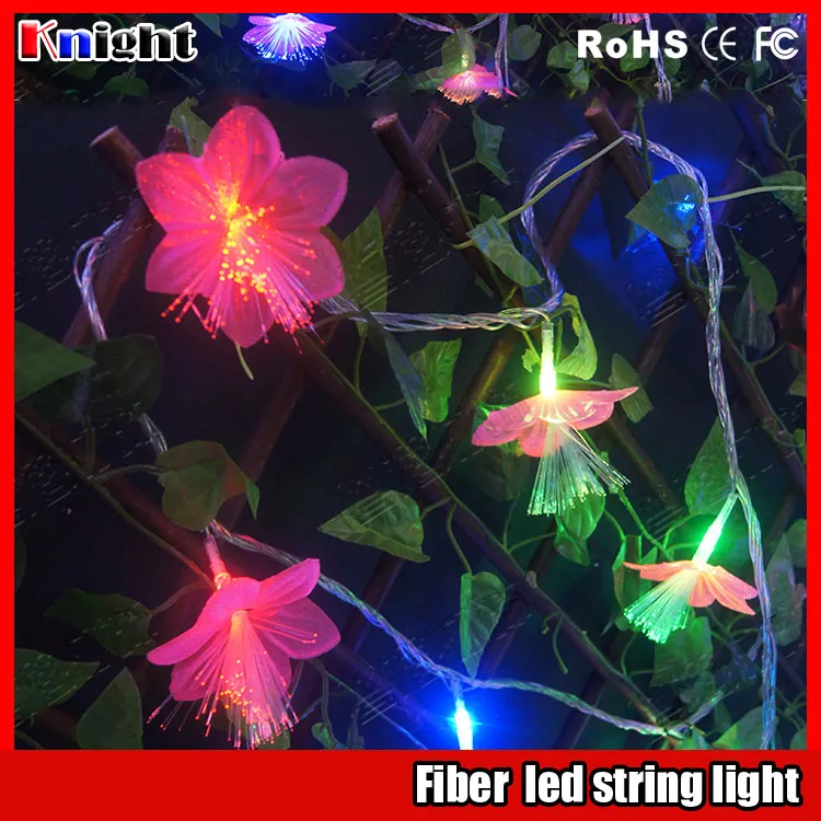 2016 Arrival 10m LED Fiber Optic String Lights, 50 Multicolor Lamps For ...