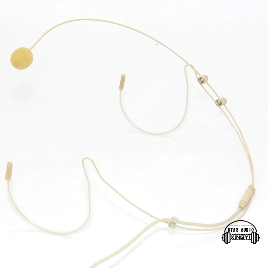 Invisible Flesh Color 3.5mm Single Earhook Headset Microphone Boom Arm ...