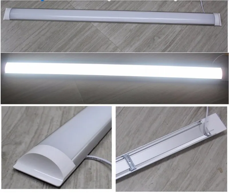 High Bright Surface Mounted LED Batten Tubes Lights Double Row T8 LED ...