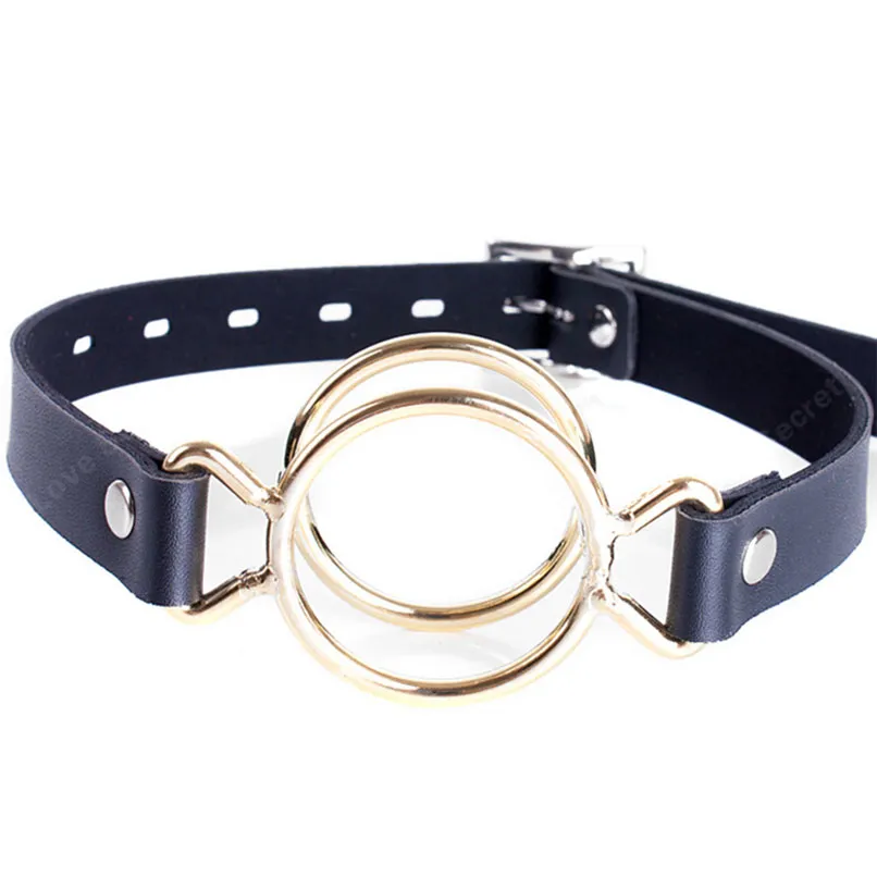 Stainless Steel Dual Ring Muzzle for self bondage and Roleplay - Adult ...