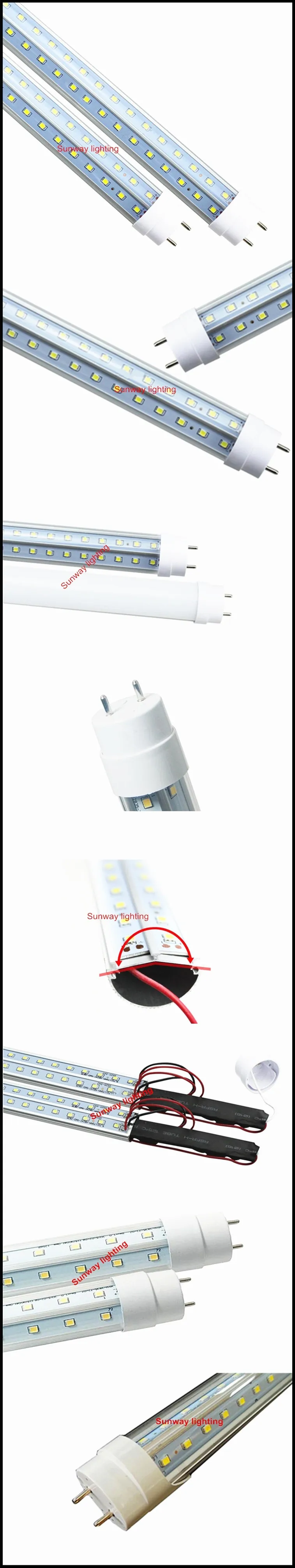 4ft LED Tubes 8 Foot LED Tube Lights, V Shaped Double Row T8 G13 LED ...