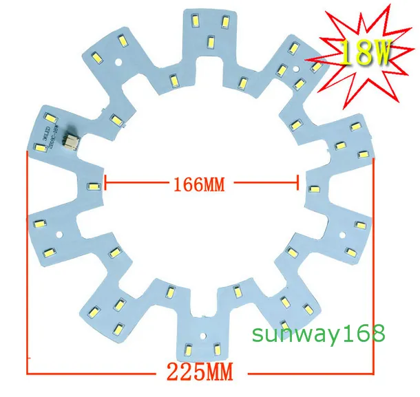 LED Circle Panel Light Round Ceiling Lamp With SMD 5730 LEDs 10W To 24W ...
