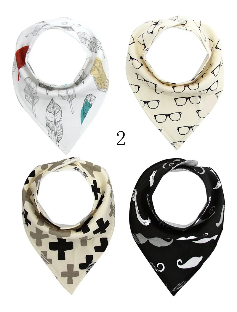 41 Designs Baby Infant Triangle Cartoon Bibs Burp Cloths Waterproof ...