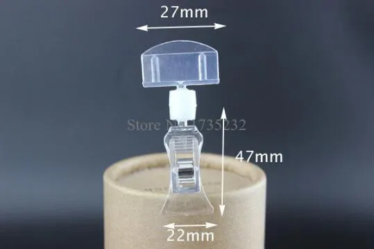 Wholesale Plastic Clear POP Clips 95mm Price Tag Display Racks Holder ...