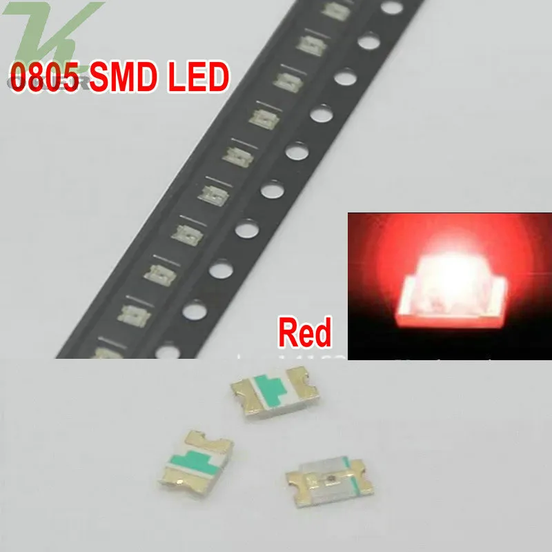 Wholesale SMD Module LED: 0805 2012 Red LED Diodes Ultra Bright Light ...