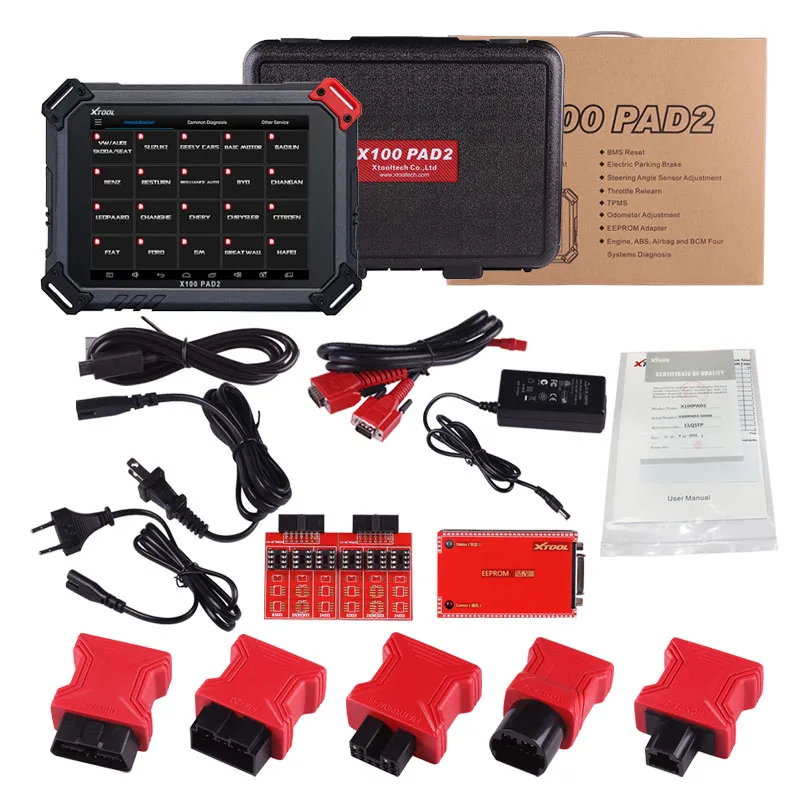 XTOOL X100 Pad2 Santander Auto Key Programmer With EPB EPS, OBD2 ...