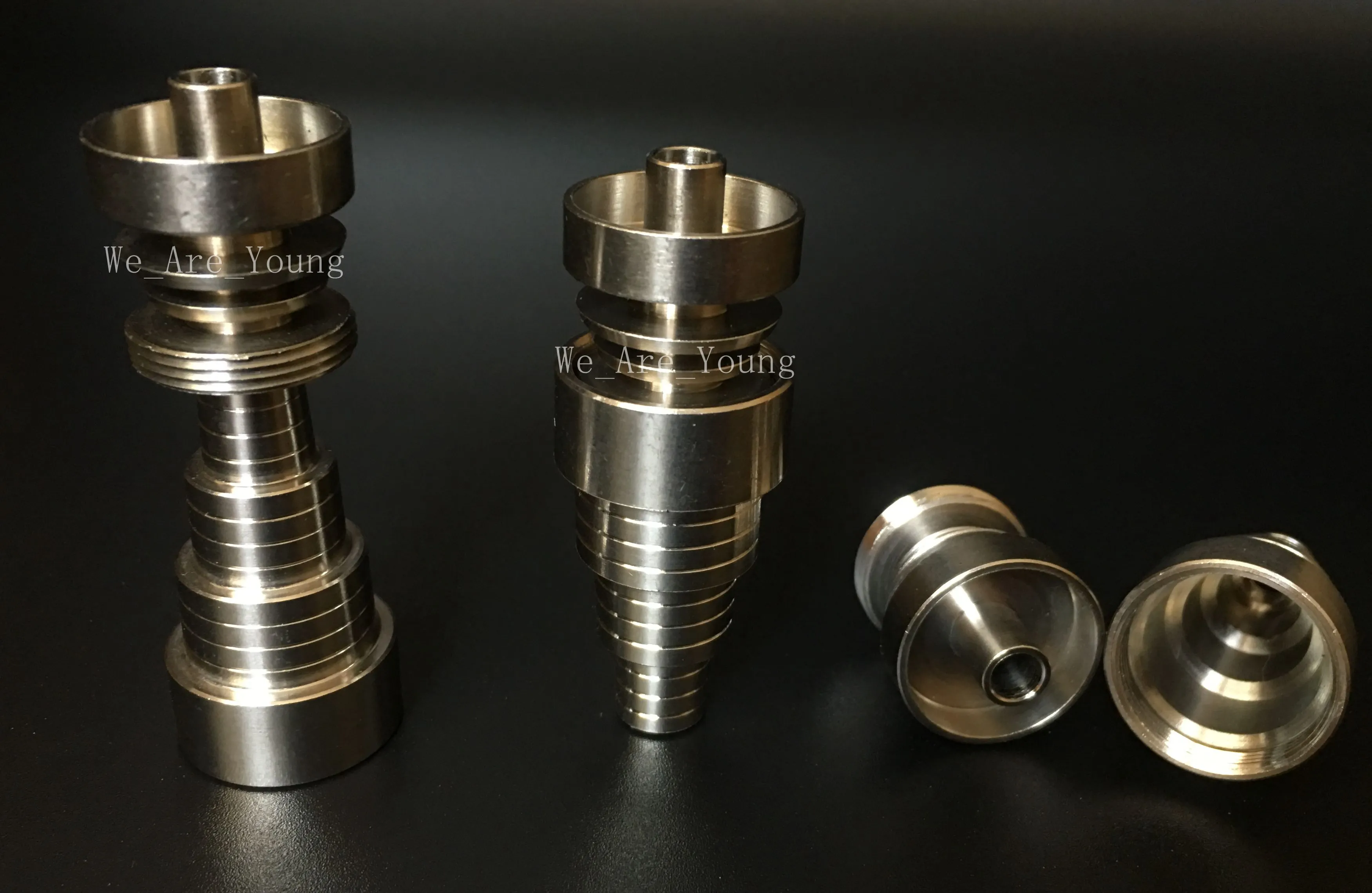 Titanium Dab Nail: 6 In 1 Domeless Adjustable GR2 Spiral Titanium Nails ...