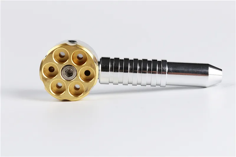 Metal Smoke Pipes With Rotary Bullet Design Aluminum Alloy 4.6 Inch ...