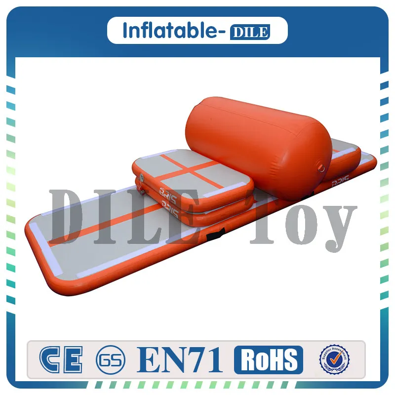 Premium Inflatable Air Track Set 4 Mats, Roller, Pump Gym Grade ...