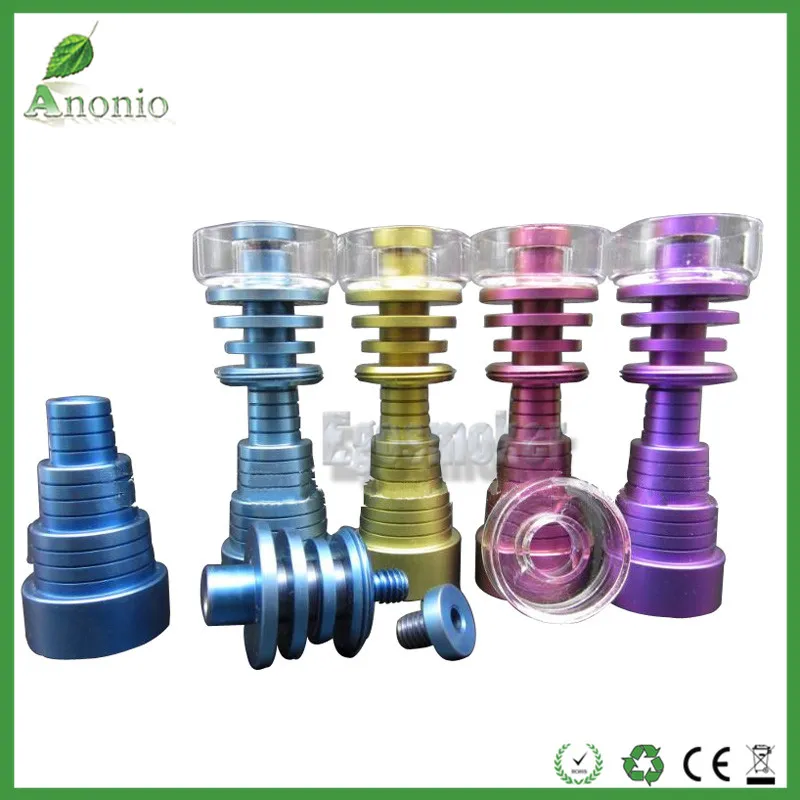 Anodized Colorful Gr2 Domeless Titanium Nail Smoking Accessory Quartz ...