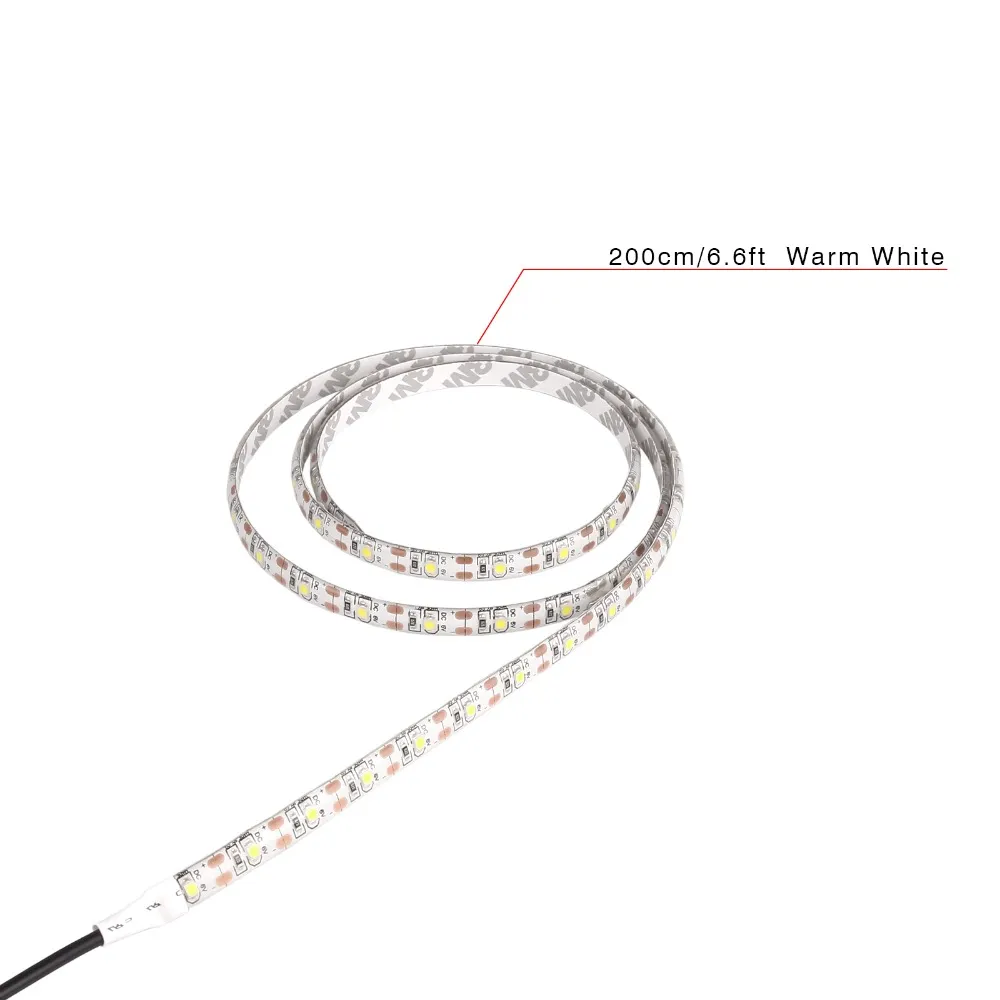 Flexible 5V USB Cable LED Strip Light Lamp SMD3528 50cm 1m 2m Christmas ...