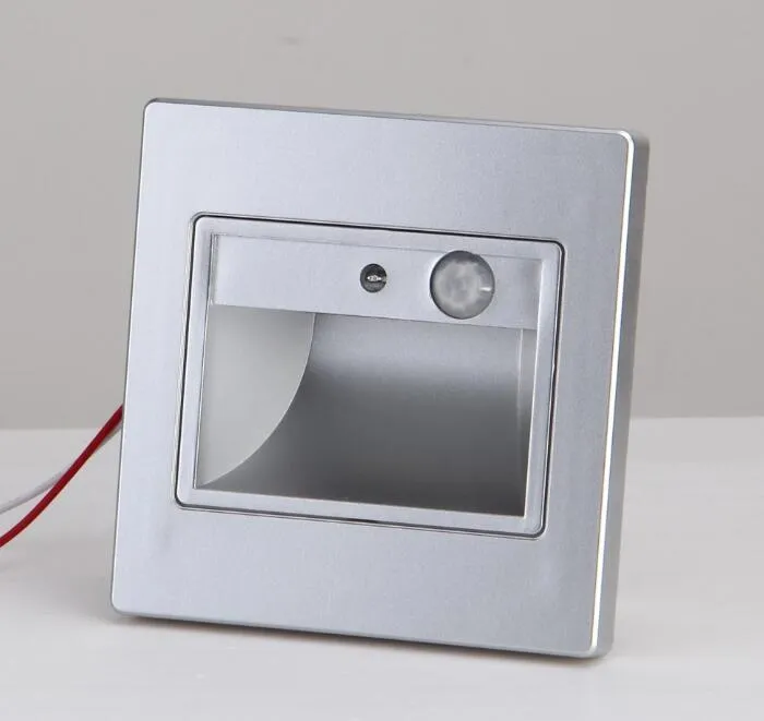 Human Body Auto Motion Light Sensor LED Wall Light Footlight 1.5w 160LM ...