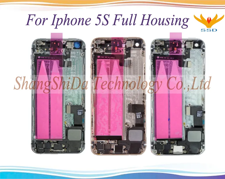 DHgate.com:Apple iPhone 5/5C/5S/SE Black Battery Back Cover with Side Buttons & Cables:Cell ...