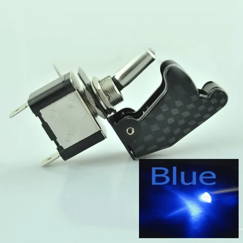 DHgate.com:5Pcs 12V 20A Toggle Switch Kit - Carbon Fiber ON/OFF, LED Lighted Rocker Switch for ...