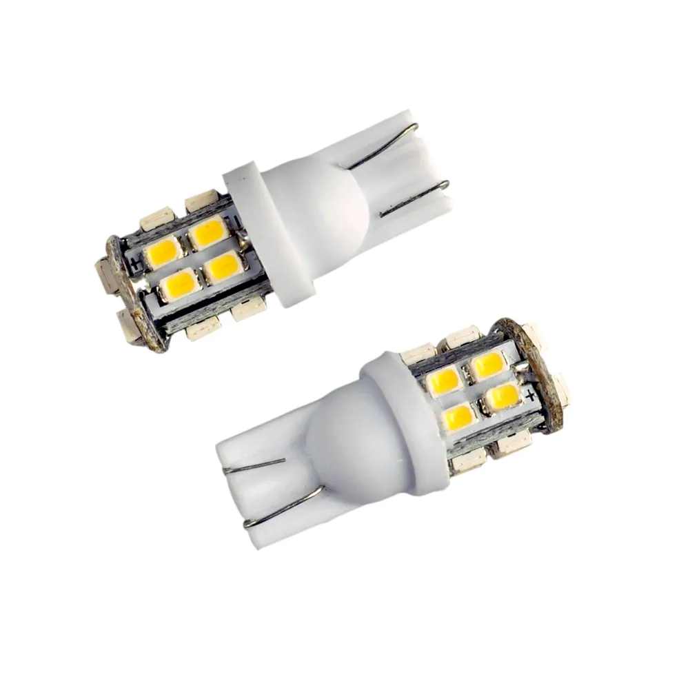 20 Pack T10 LED Led Bulbs For Cars Bulbs W5W, 1206 SMD, DC 12V, 6000K ...