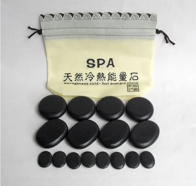 Massage Stones Natural Energy Set Hot Basalt Spa Rocks For Relaxation ...