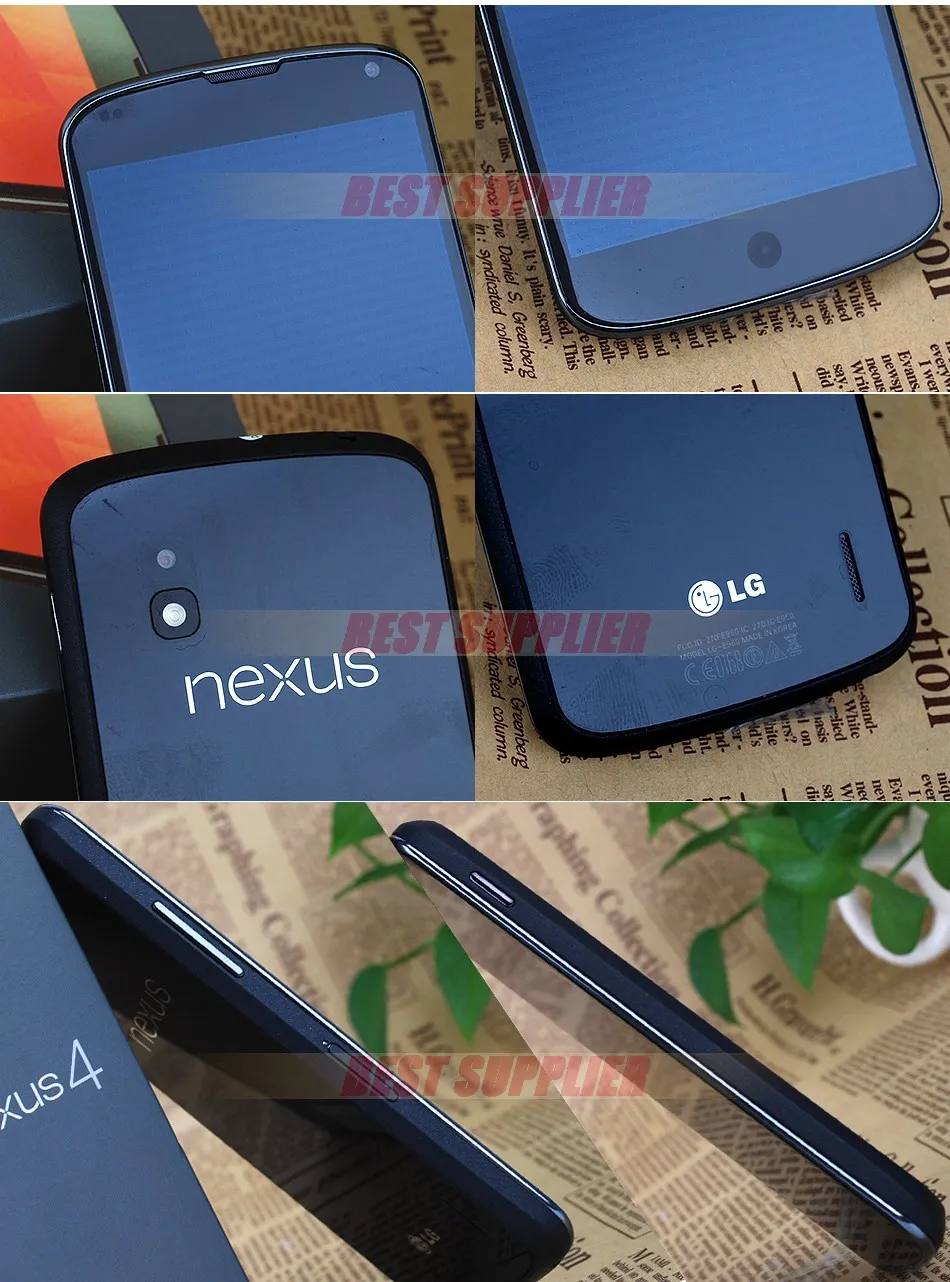 2016 LG Nexus 4 E960 3G Phone With 16GB ROM 2GB RAM 8MP Camera 4.7 Quad ...