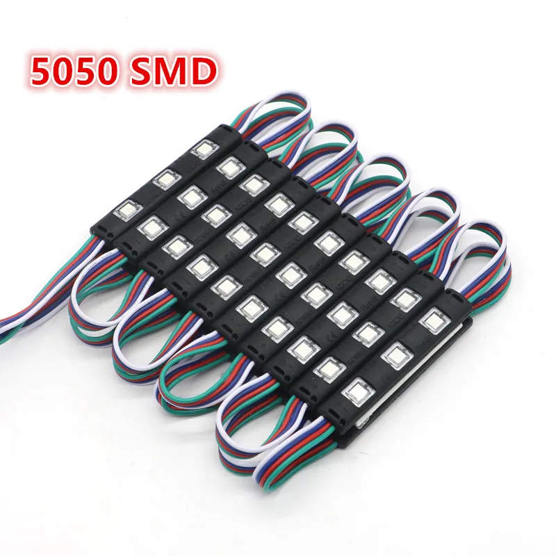 DHgate.com:Waterproof IP67 RGB Injection LED Modules with Lens - DC 12V ...