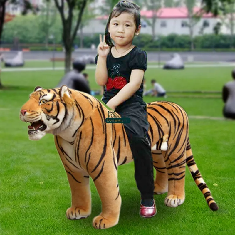 Dorimytrader Domineering Lifelike Tiger Standing Model Stuffed Soft ...