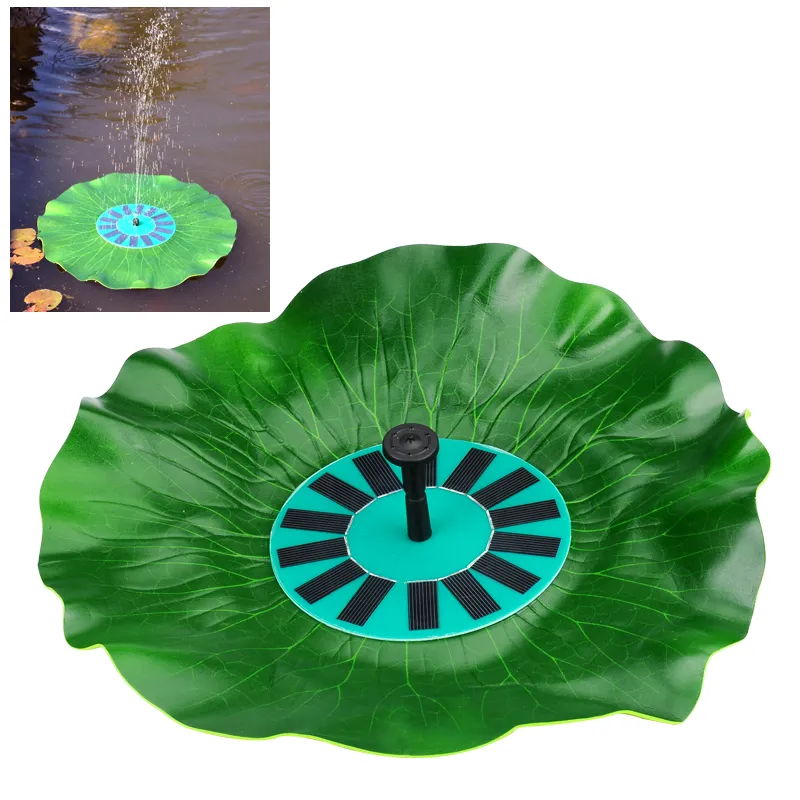 Universal Solar Floating Lotus Leaf Fountain Pump Outdoor Garden Pond ...