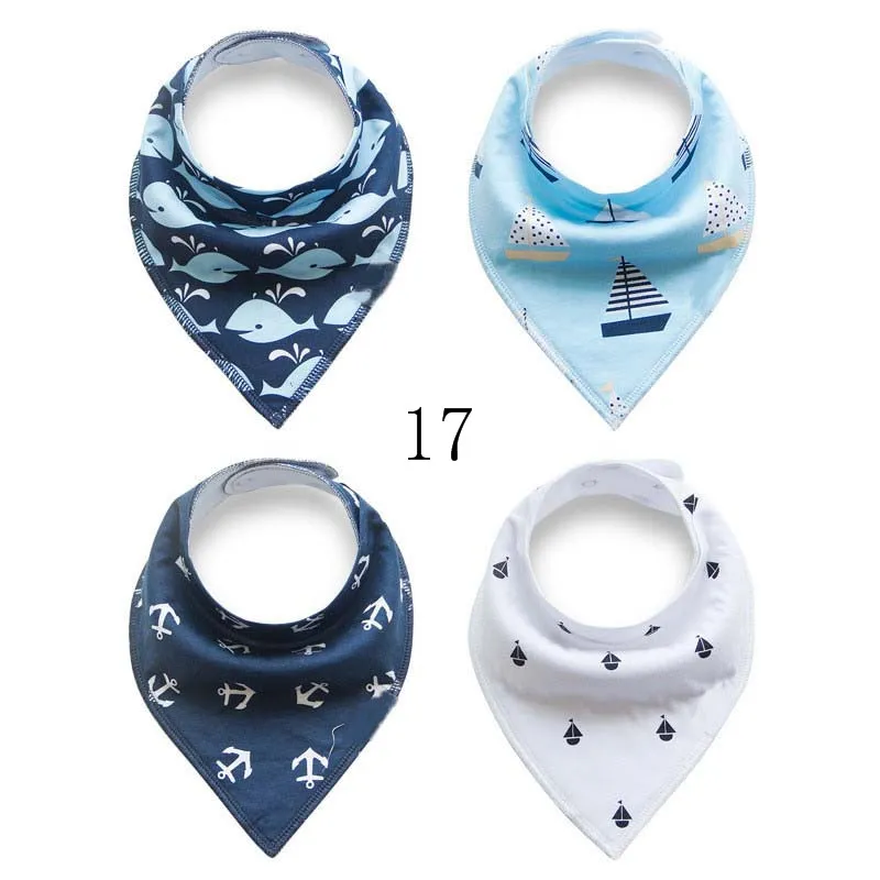 41 Designs Baby Infant Triangle Cartoon Bibs Burp Cloths Waterproof ...