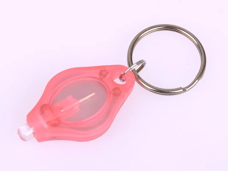 Mini Torch Key Chain Ring PK Keyring White LED Lights UV LED Light ...