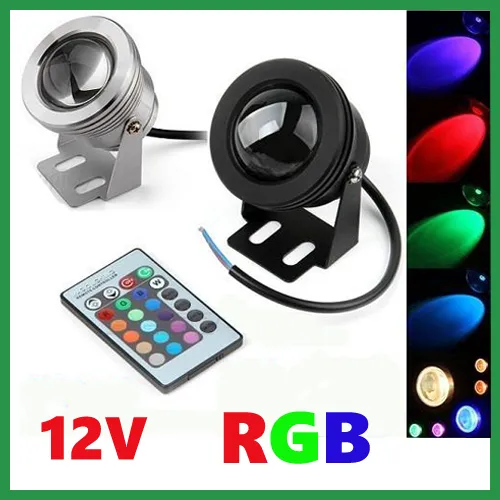 12 Volt LED Flood Lights Underwater: 10W RGB Waterproof Flood Lights ...