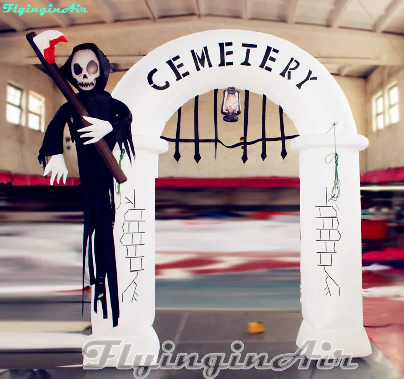 Wholesale 3m Inflatable Ghost Arch With Hanging Death Holding Deaths ...