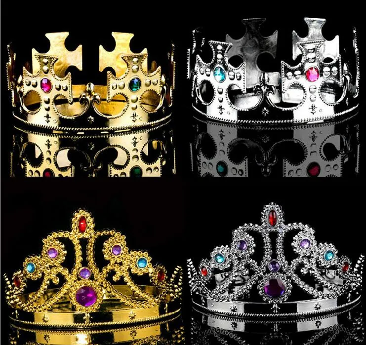 Party Cosplay Crown Royal Diamond Headwear For King, Queen, Princess ...