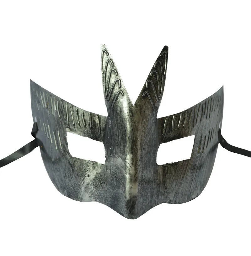 Vintage Greco Roman Gladiator Masquerade Mask For Men Golden/Silver ...