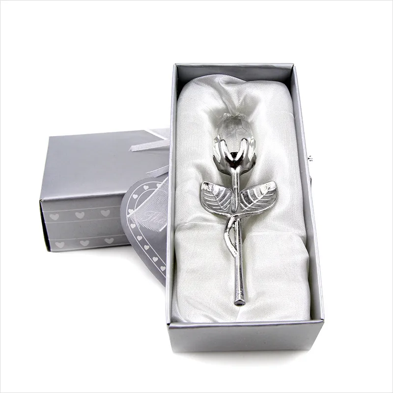 Crystal Glass Rose Artificial Flowers Elegant Transparent/Red Long Stem ...