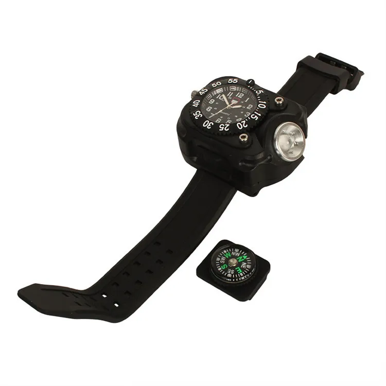 Smart LED Camping Watch With Stopwatch, Compass, Direction, And Lithium ...