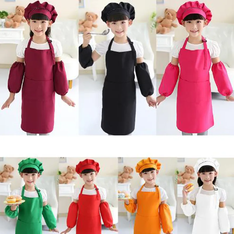 Kids Aprons Pocket Craft Cooking Baking Art Painting Kids Kitchen ...