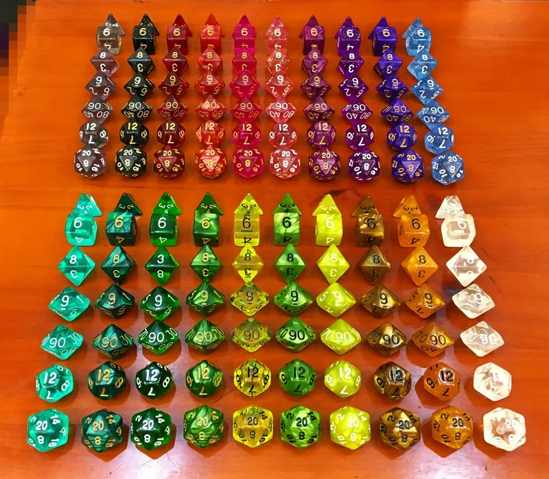 DHgate.com:7-Die Polyhedral Dice Set for RPGs - High-Quality Dungeons ...