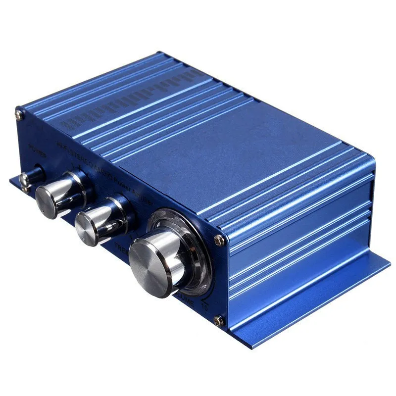 180W 2 Channel Tiny Car Amplifier Compact Stereo Amp For Auto, CD, MP3 ...