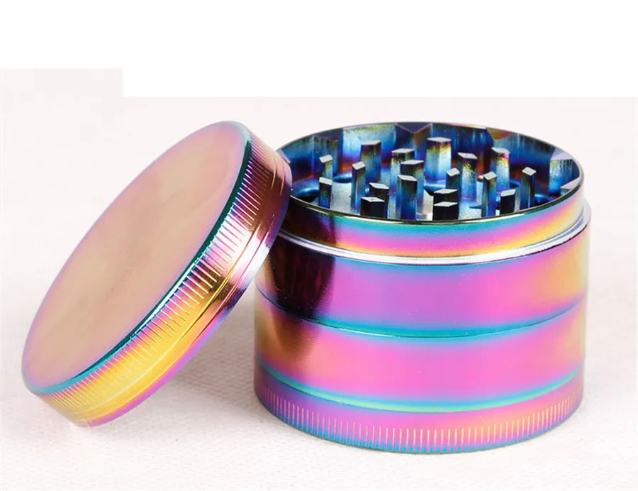 2024 Rainbow Metal CNC SharpStone Grinder | 4 Layer Zinc Alloy Herb ...
