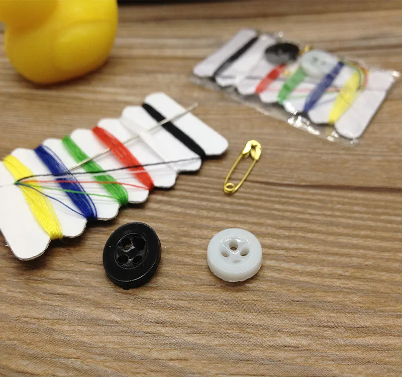 Mini Sewing Kit With 6 Threads And Ideal For Travel And Mending ...