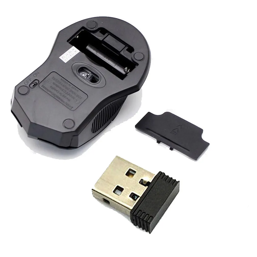Wireless Optical Black Mouse With 2.4GHz 1600 DPI And... From ...